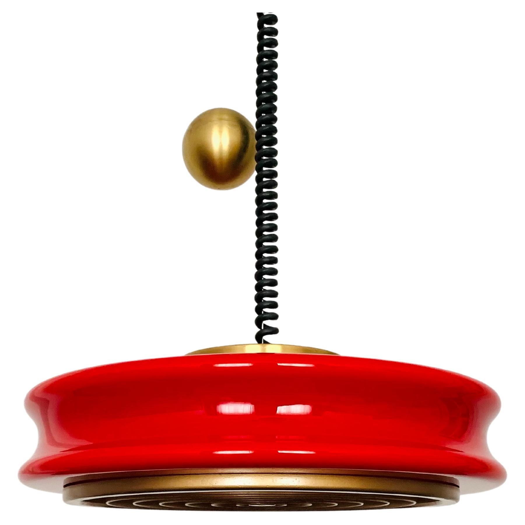 Adjustable Orion Glass Pendant Lamp from Staff at 1stDibs