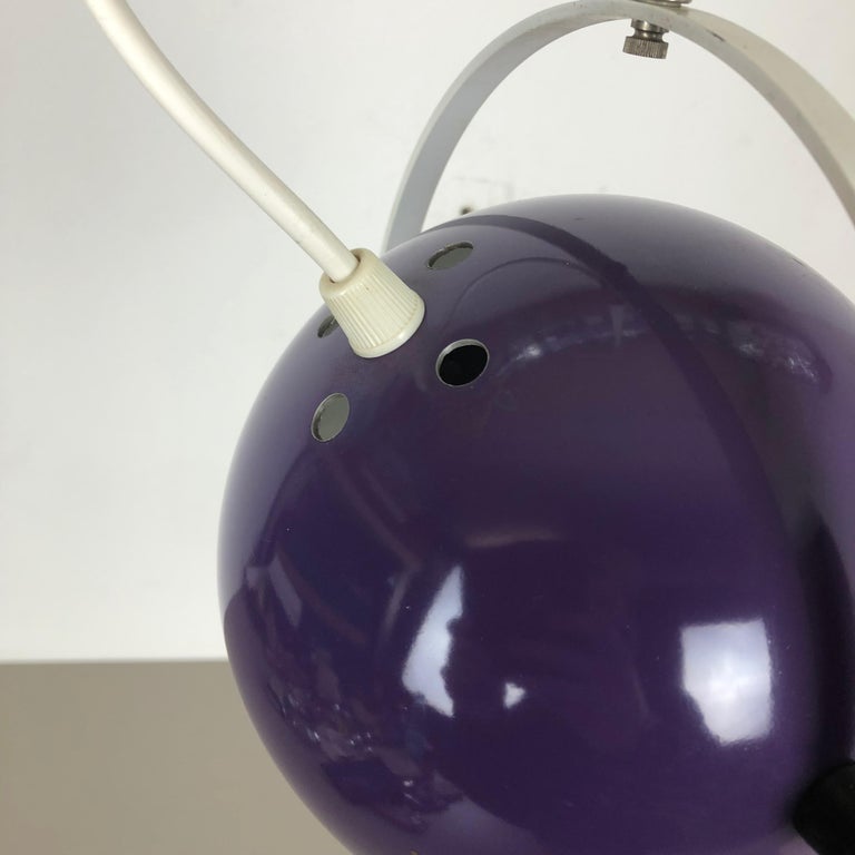 Adjustable Pop Art Panton Style Hanging Light with Purple Spot, Germany ...