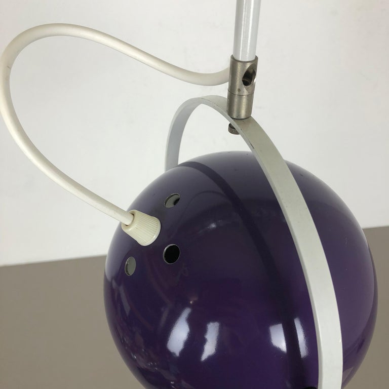 Adjustable Pop Art Panton Style Hanging Light with Purple Spot, Germany ...