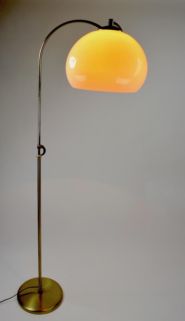 Adjustable Swing Arm Floor Lamp by Laurel at 1stDibs