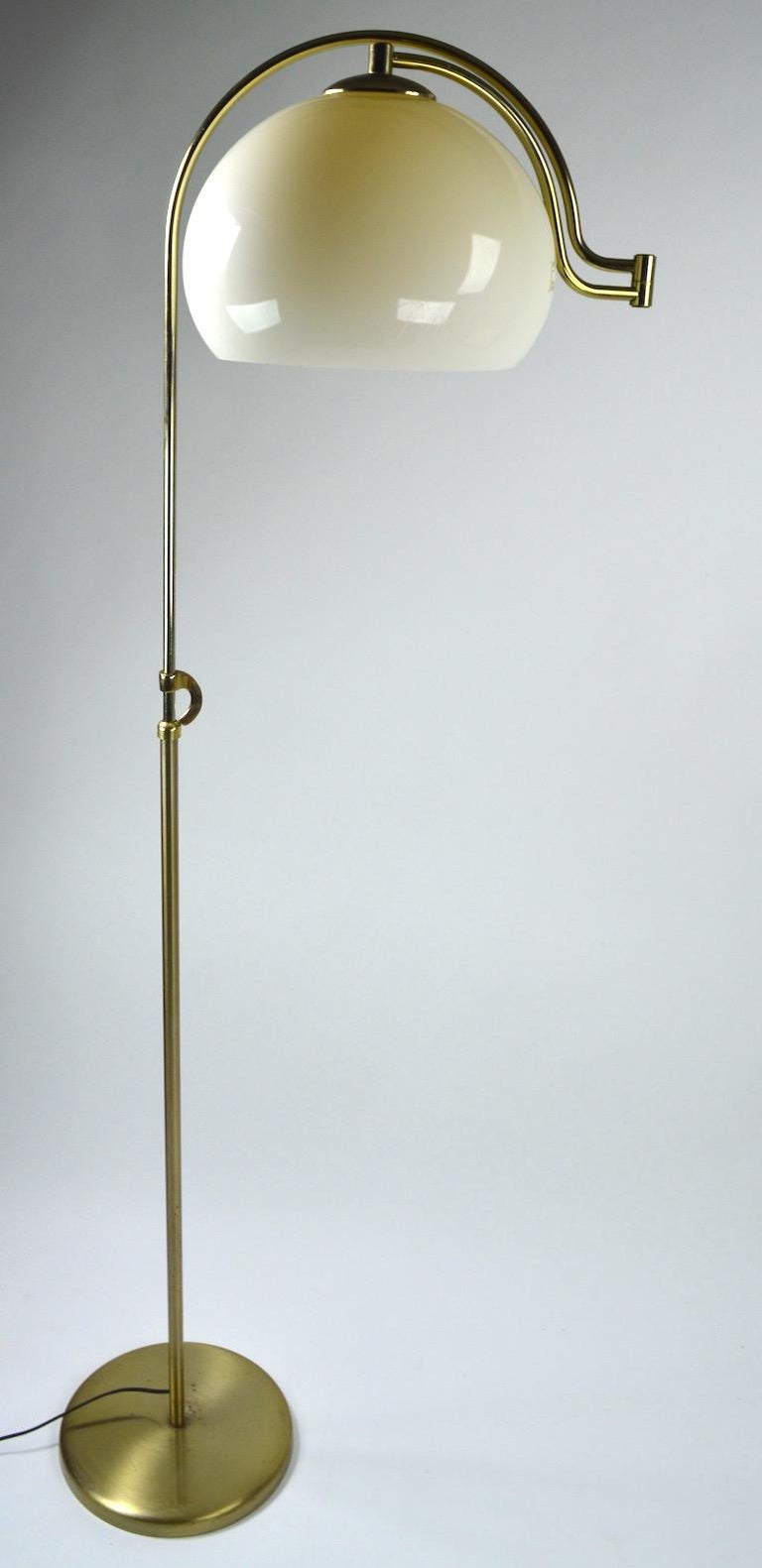 Adjustable Swing Arm Floor Lamp by Laurel at 1stDibs