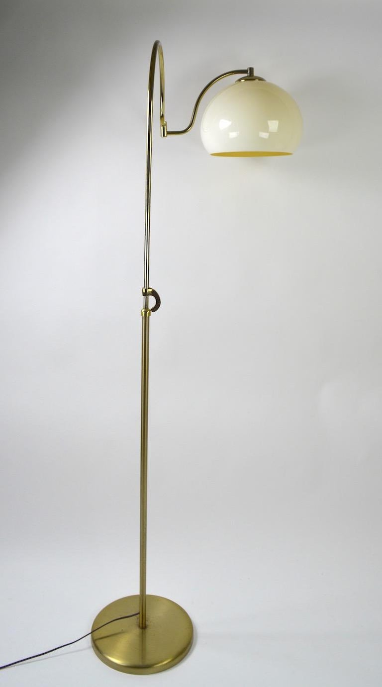 Adjustable Swing Arm Floor Lamp by Laurel at 1stDibs
