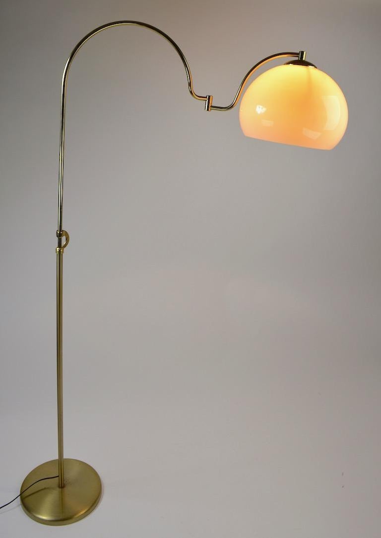 Adjustable Swing Arm Floor Lamp by Laurel at 1stDibs