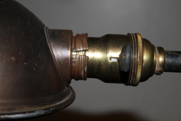 Adjustable 'Task' Industrial Machinists Table Lamp with Cast Iron Base ...