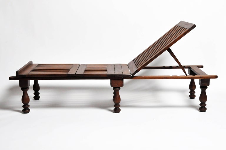Adjustable Teak Wood Day Bed at 1stDibs