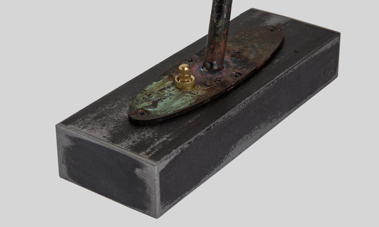 Adjustable Verdigris Task Light at 1stDibs