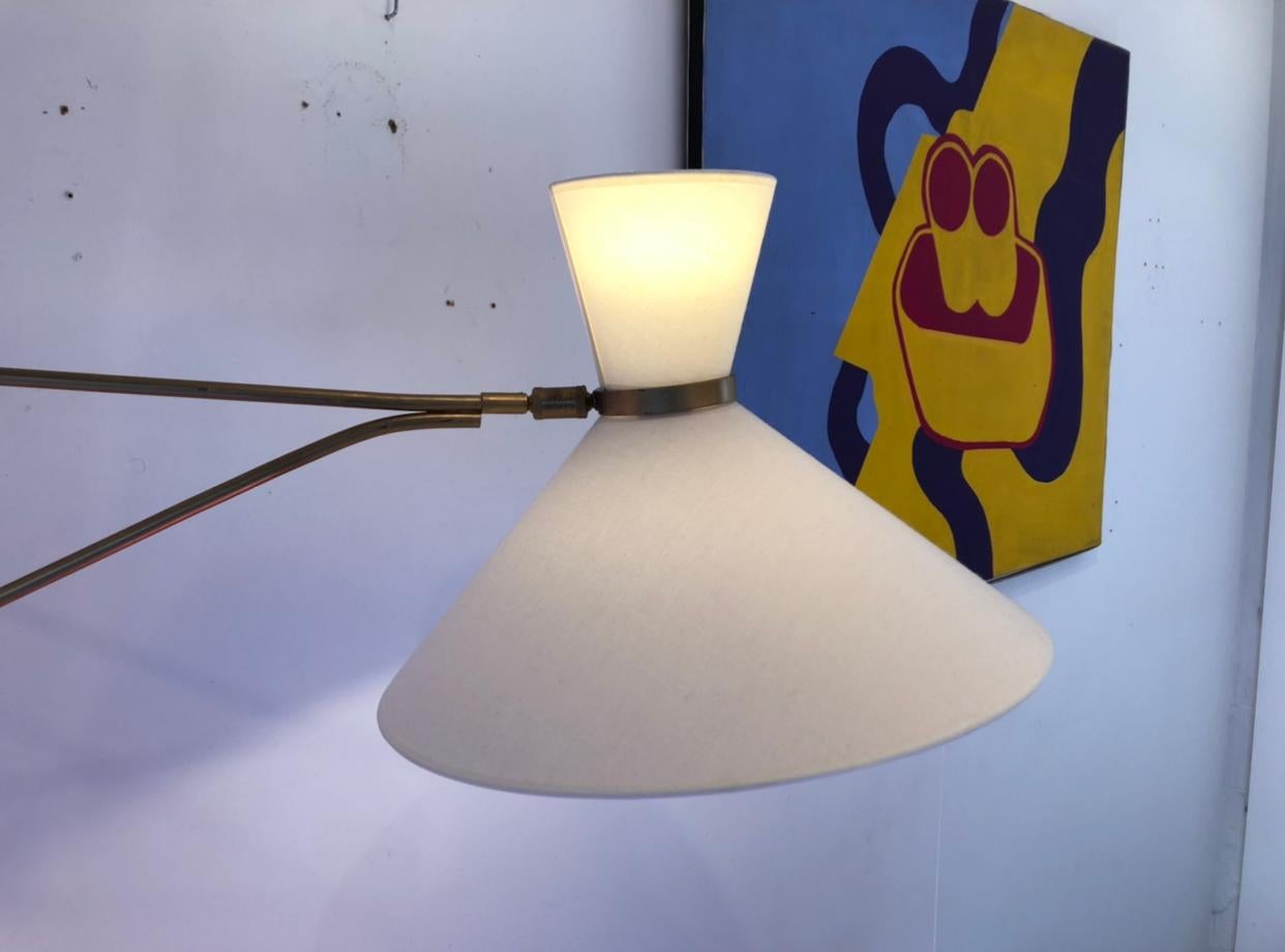 Adjustable Wall Lamp by Jacques Biny, 1950 at 1stDibs
