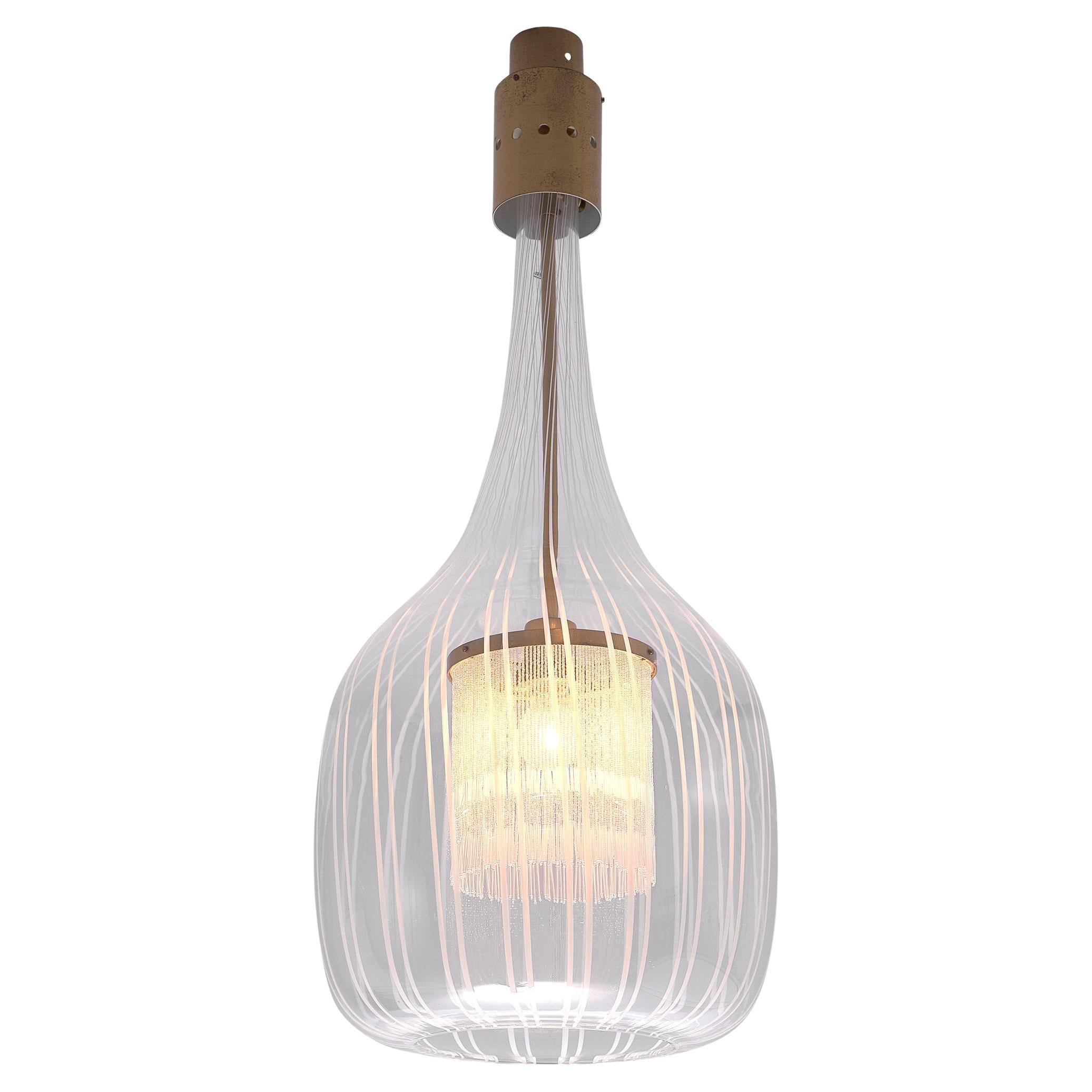 Admirable Angelo Brotto Pendant in Murano Glass For Sale at 1stDibs