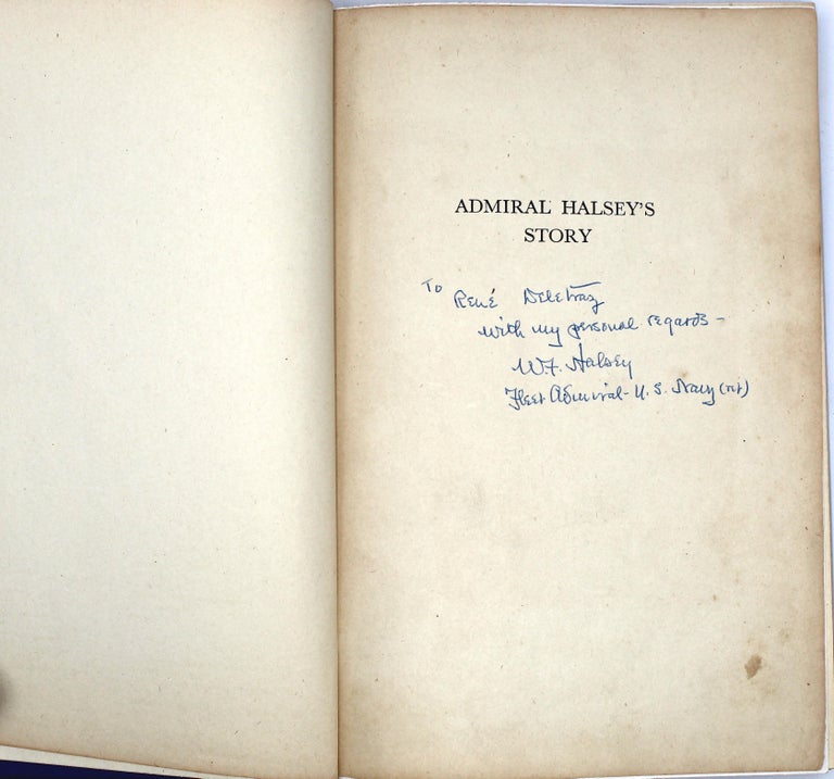 "Admiral Halsey's Story," First Edition, Signed and Inscribed by ...