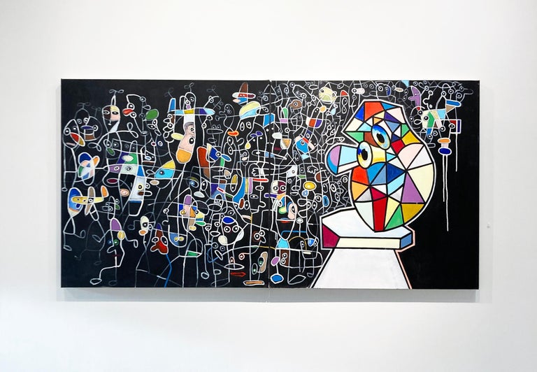 Adnan Charara - Geometric Face in Organic World For Sale at 1stDibs