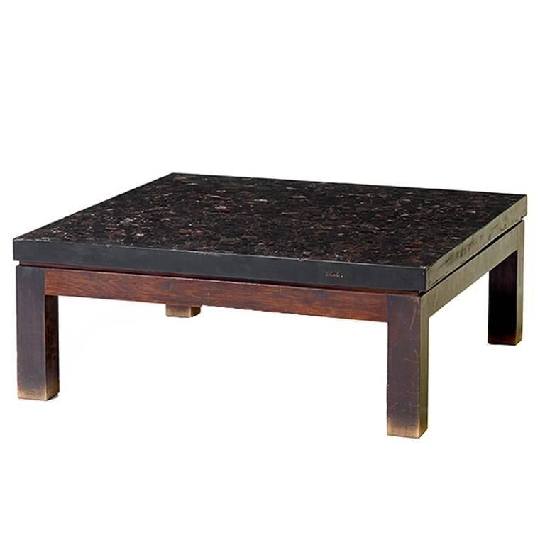 Ado Chale Coffee Table, Signed, circa 1970, Belgium For Sale at 1stDibs