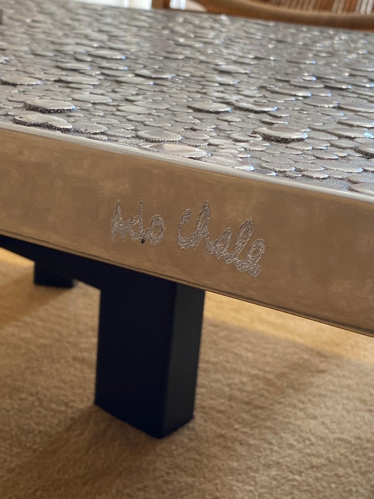 Ado Chale, Large "Galaxy" Coffee Table, Aluminum and Painted Metal ...