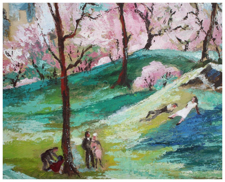 "Spring in Central Park" after Adolf Arthur Dehn, Midcentury Modern ...
