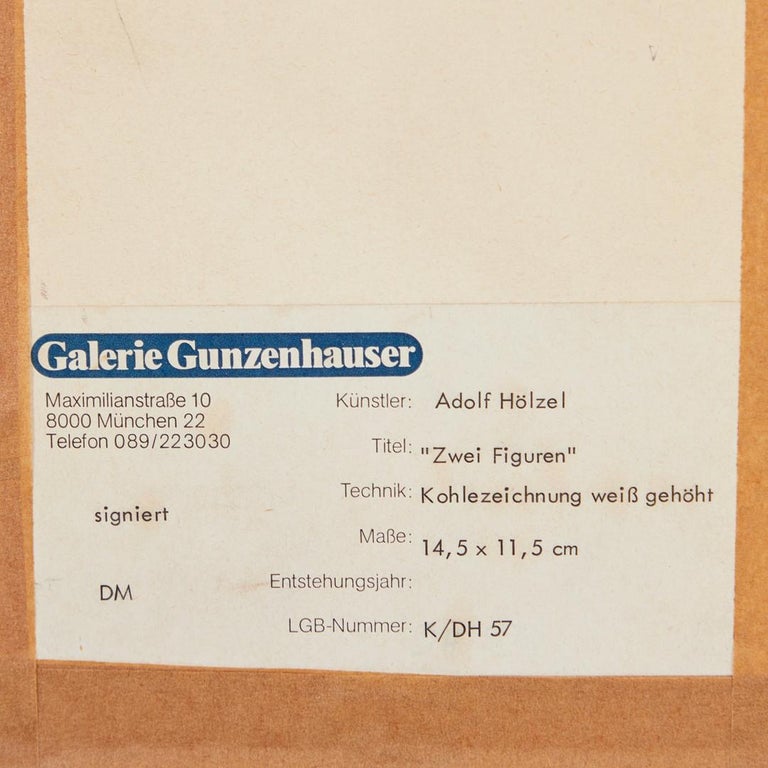 Adolf Hölzel Original Unique Signed Charcoal Drawing of Modern ...