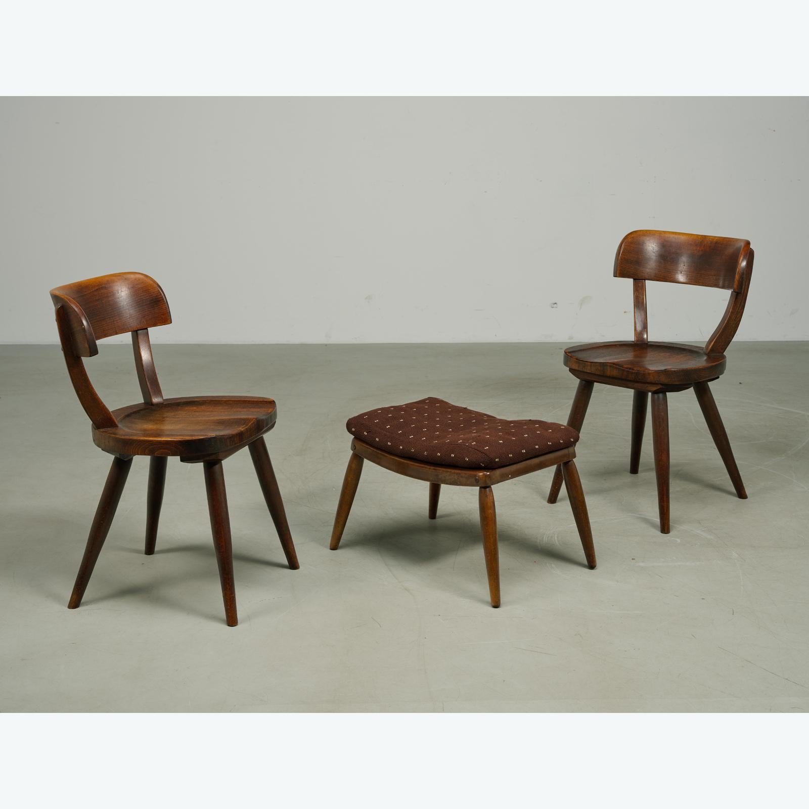 Adolf Loos Attr. and Thonet Original of the Time Jugendstil Seating ...