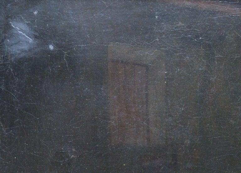 Adolf Nowey - Sheep in the barn. Oil on canvas, 52.5x78.5 cm For Sale ...