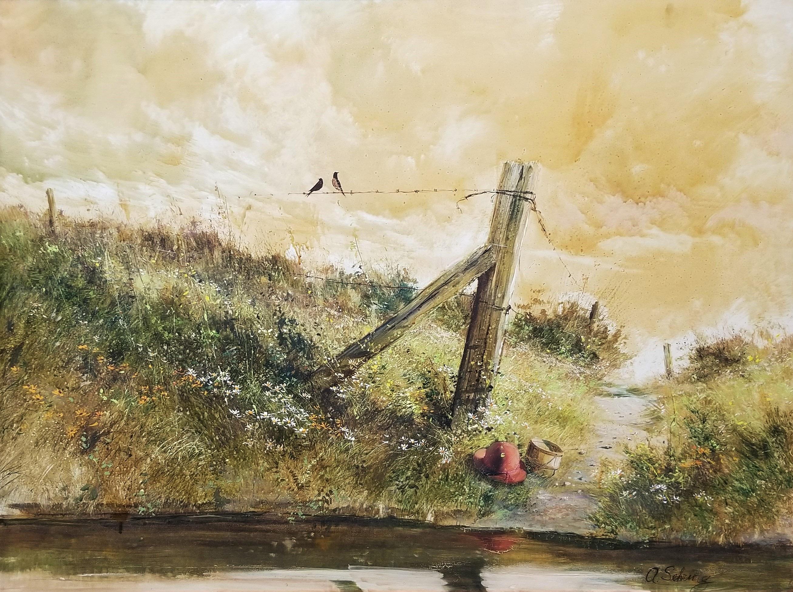 Adolf Sehring - "White Barn" at 1stDibs | a sehring painting, a ...