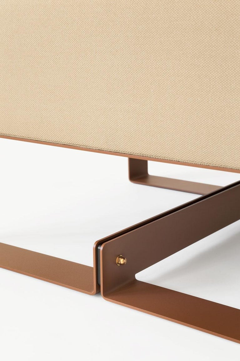 Adolfo Abejon Contemporary 'Cubit' Brown Sculptural Easy Chair For Sale ...