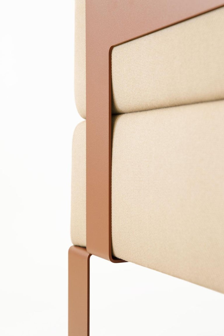 Adolfo Abejon Contemporary 'Cubit' Brown Sculptural Easy Chair For Sale ...