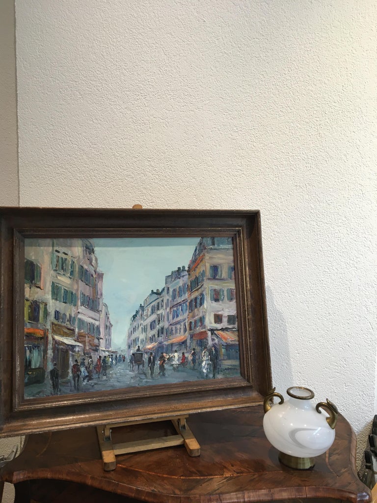 Adolfo Carducci - Animated cityscape For Sale at 1stDibs
