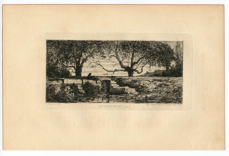 Adolphe APPIAN - "Environs de Rix" original etching For Sale at 1stDibs