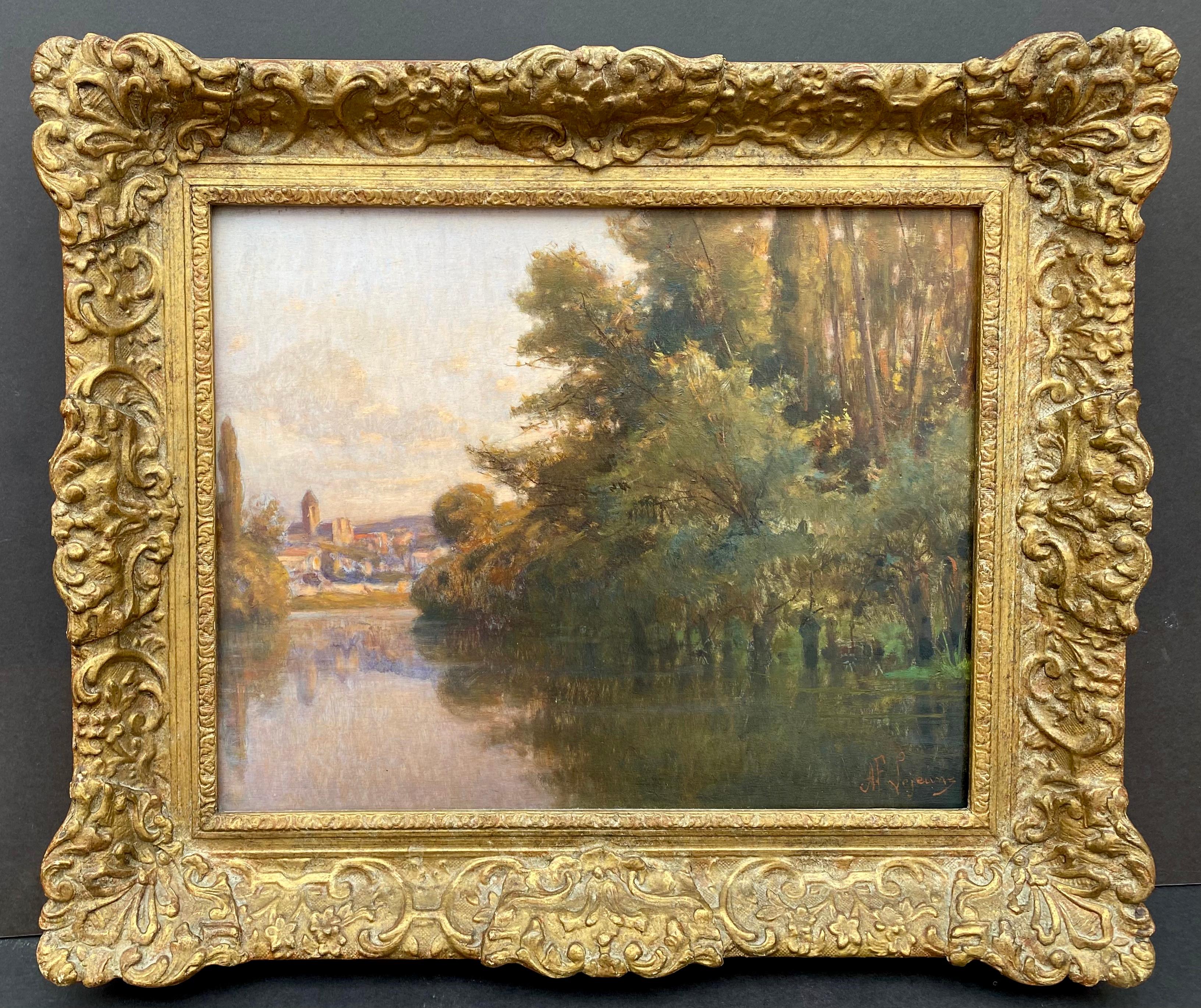 Adolphe Frederic Lejeune - “Twilight on the River” For Sale at 1stDibs ...