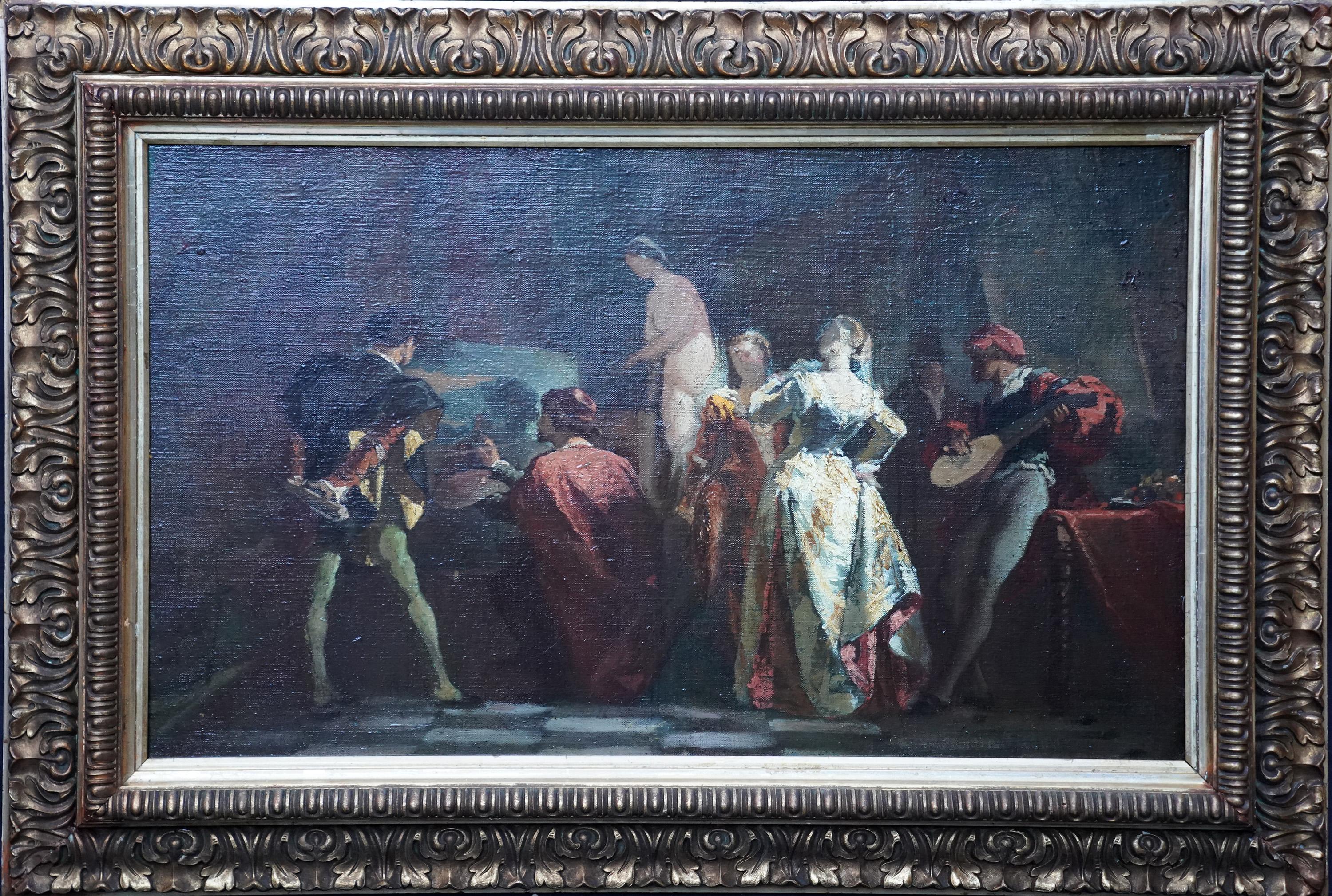 Adolphe Monticelli - The Peacock Garden For Sale at 1stDibs