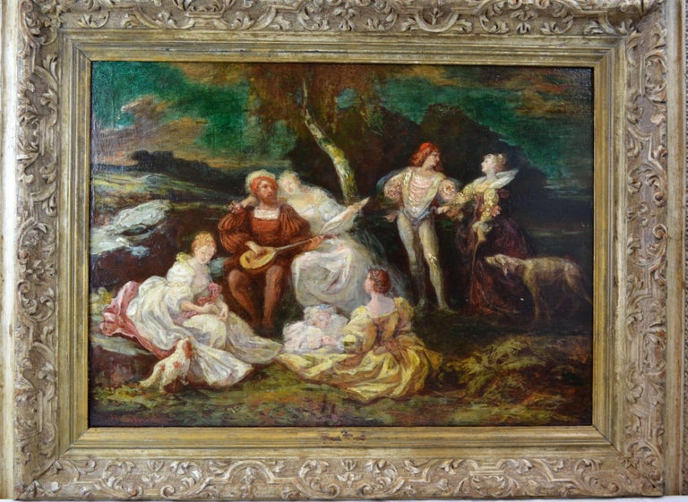 Adolphe Monticelli - Fetes, Painting For Sale at 1stdibs