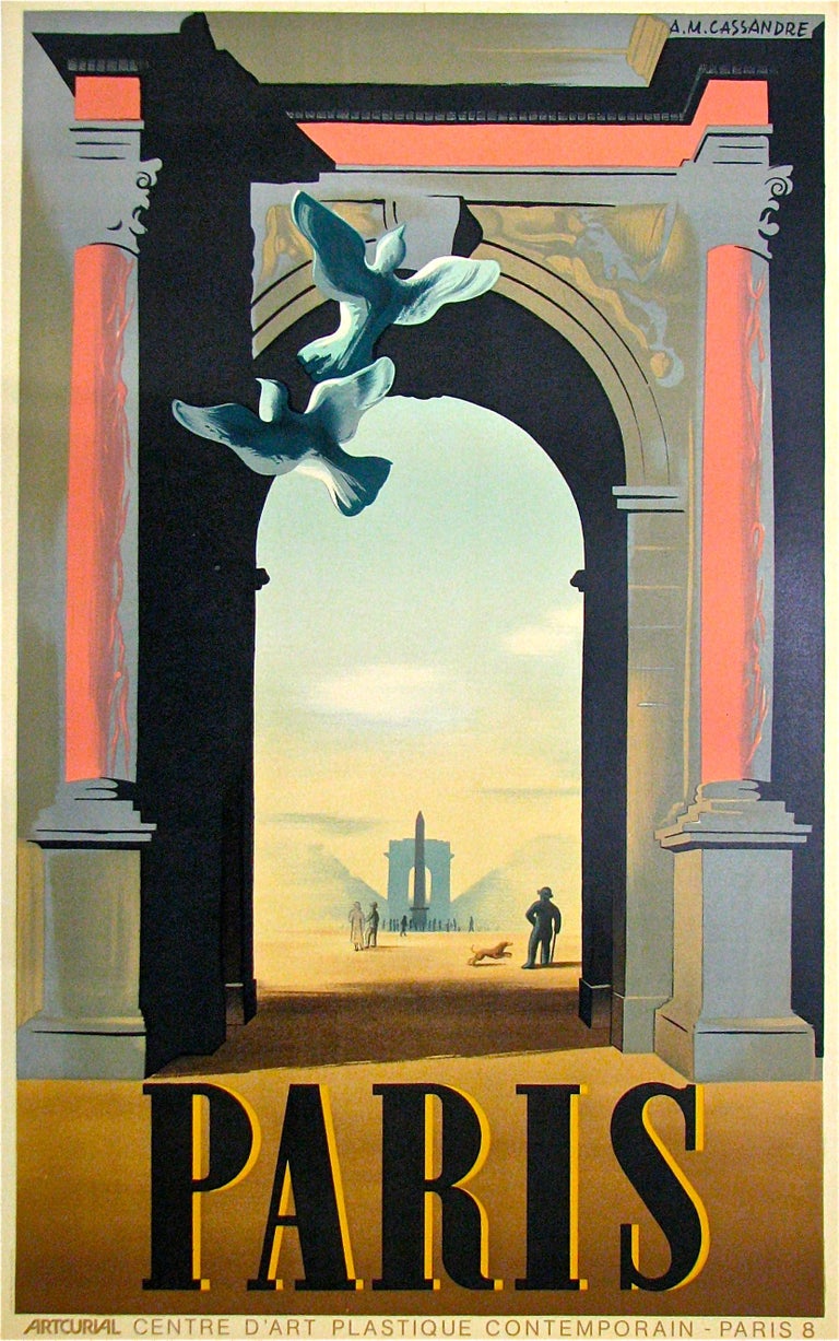 Adolphe Mouron Cassandre - Paris (colorful lithographic reproduction ...