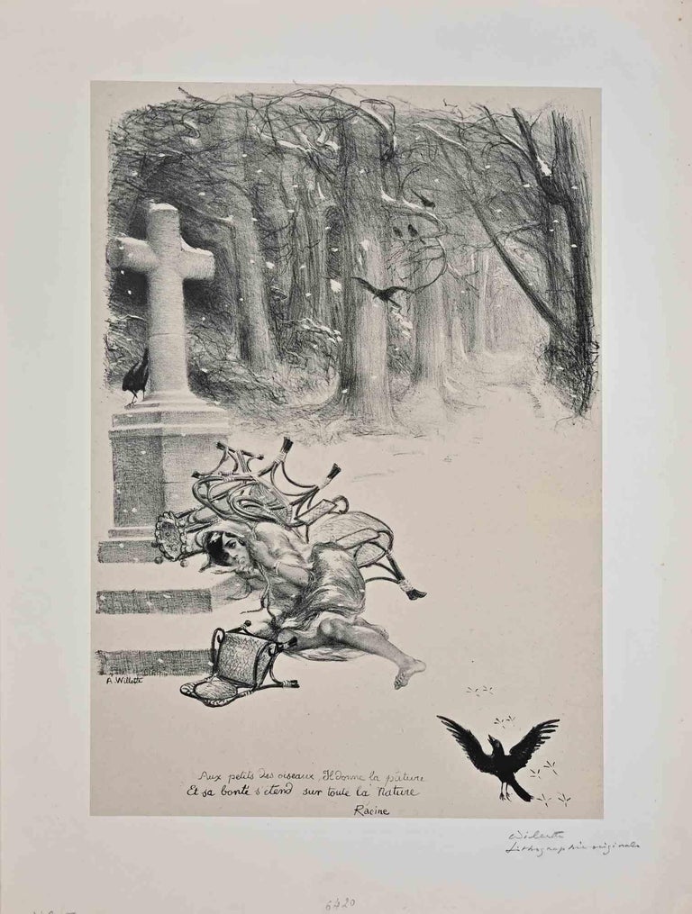 Adolphe Willette - A Little Poor Woman - Lithograph by Adolphe Willette ...