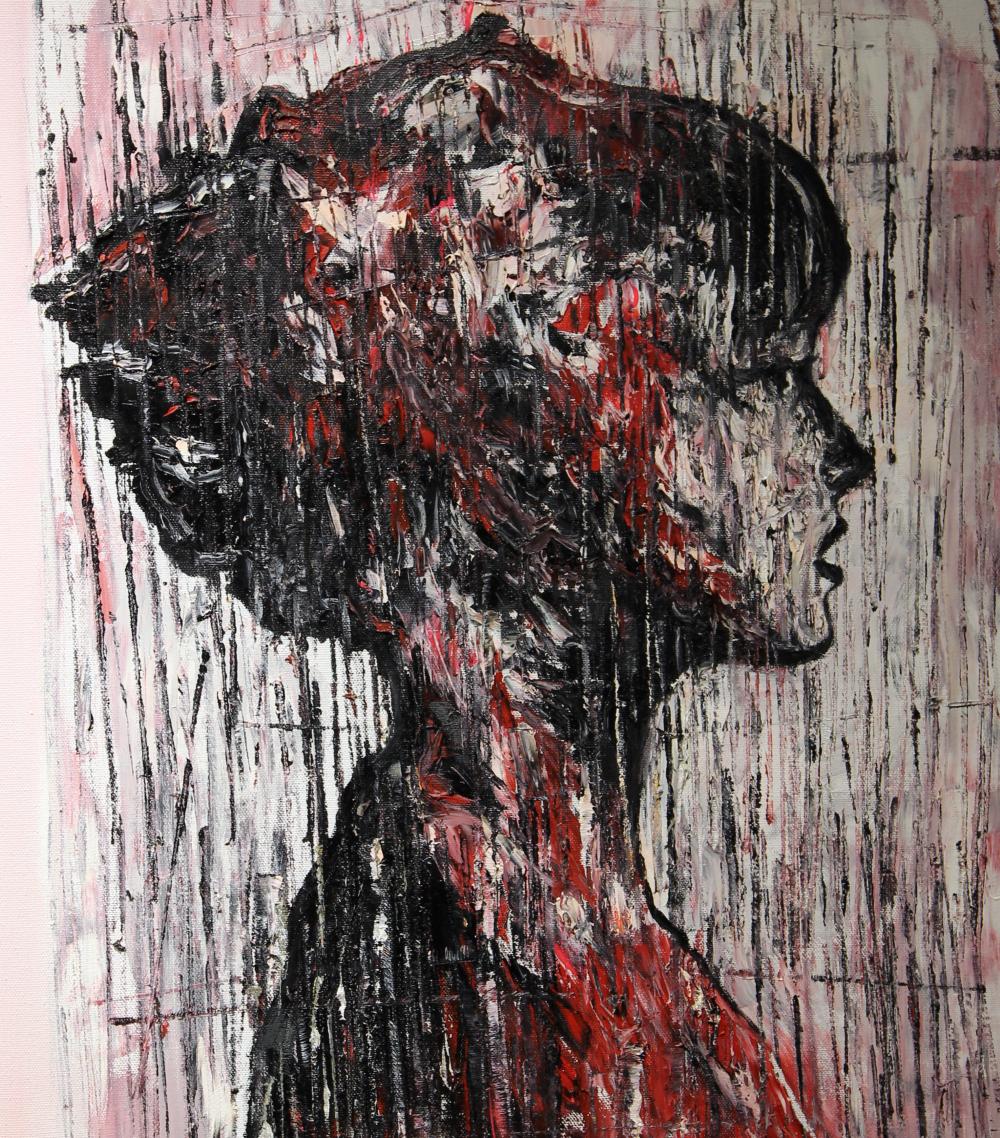 Adonis Muiño - Isabel, oil and mixed media, Emerging Cuban Artist ...