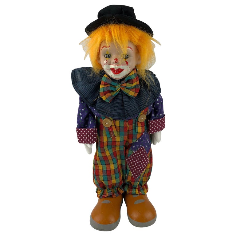 Adorable and Therapeutic Musical Clown Automaton Figure/Toy at 1stDibs