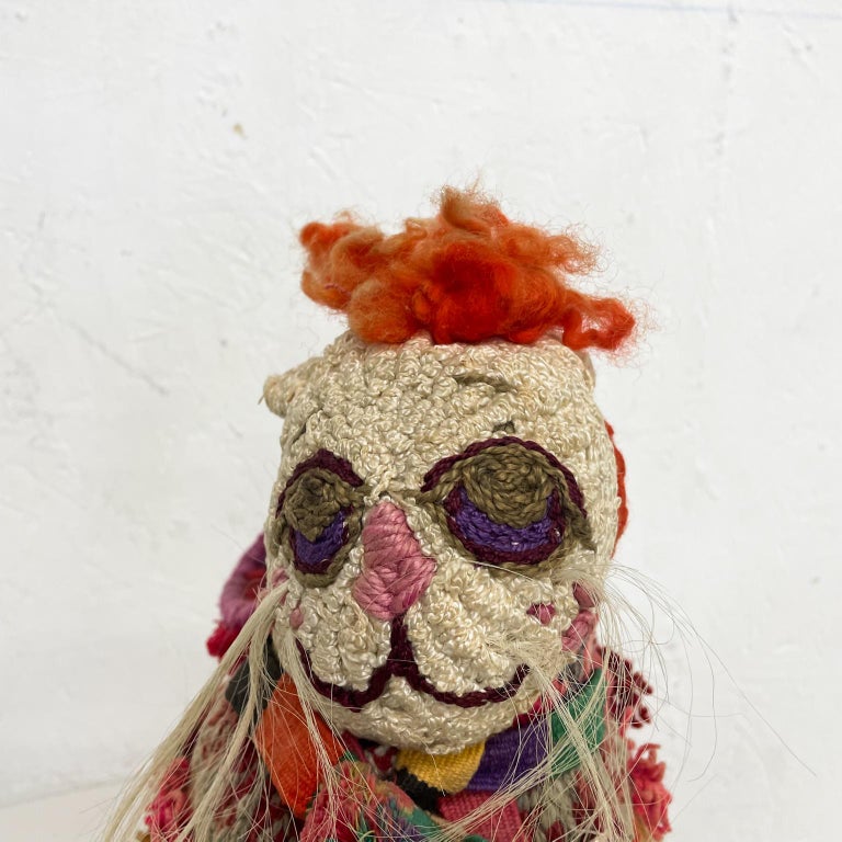 Adorable Vintage Peruvian Folk Art Pink Bunny Rabbit with Basket ...