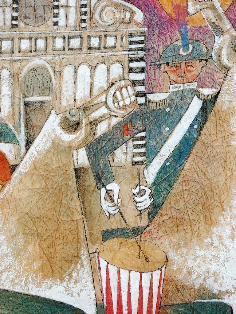 Adorno Bonciani - Modern Abstract Figure Painting Featuring the ...