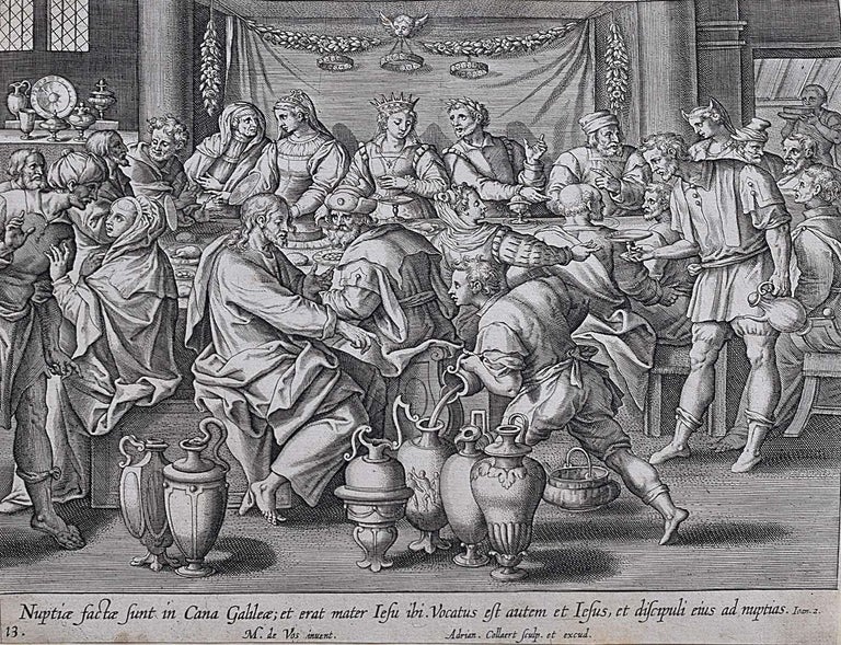 Adriaen Collaert - Adrian Collaert 17th Century Engraving Wedding at ...