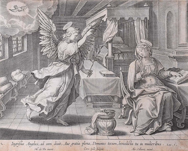 Adriaen Collaert - Adrian Collaert Martin de Vos 17th Century Engraving ...