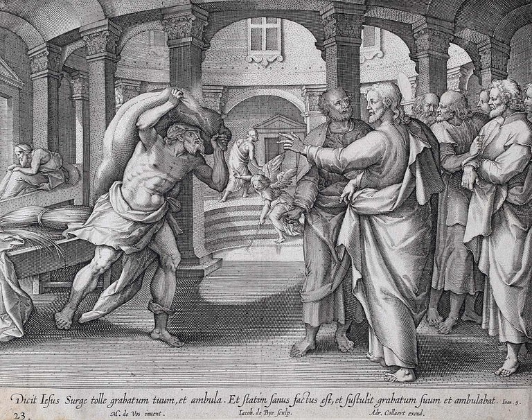 Adriaen Collaert - Adrian Collaert Martin de Vos 17th Century engraving ...