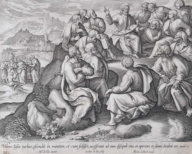 Adriaen Collaert - Adrian Collaert Martin de Vos gravure du XVIIe ...