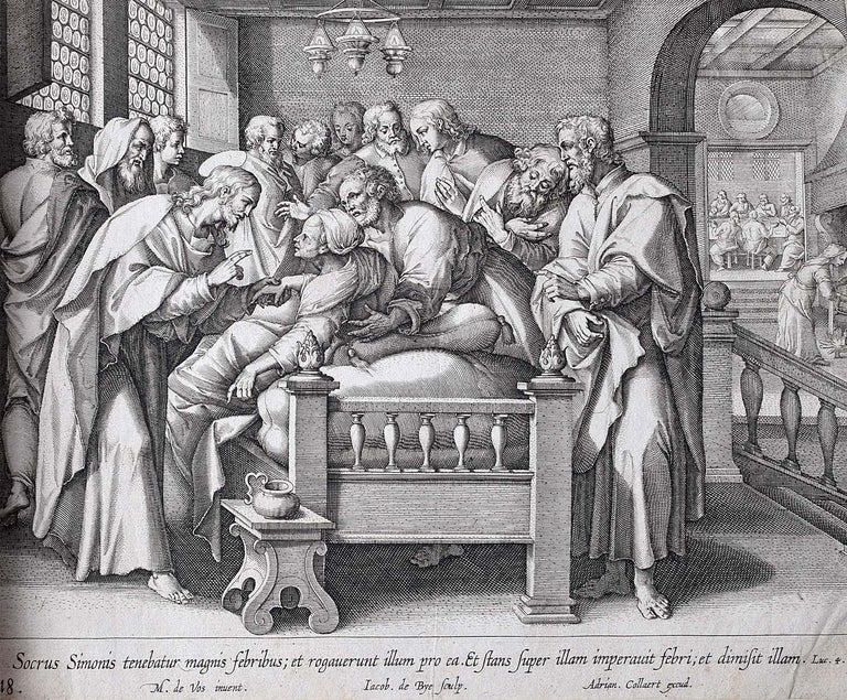 Adriaen Collaert - Adrian Collaert Martin de Vos 17th Century Healing ...