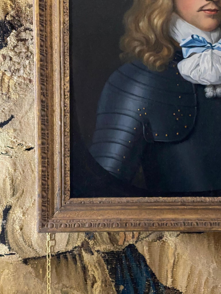 Adriaen Hanneman - 17TH CENTURY CONTINENTAL PORTRAIT OF AN OFFICER IN ...