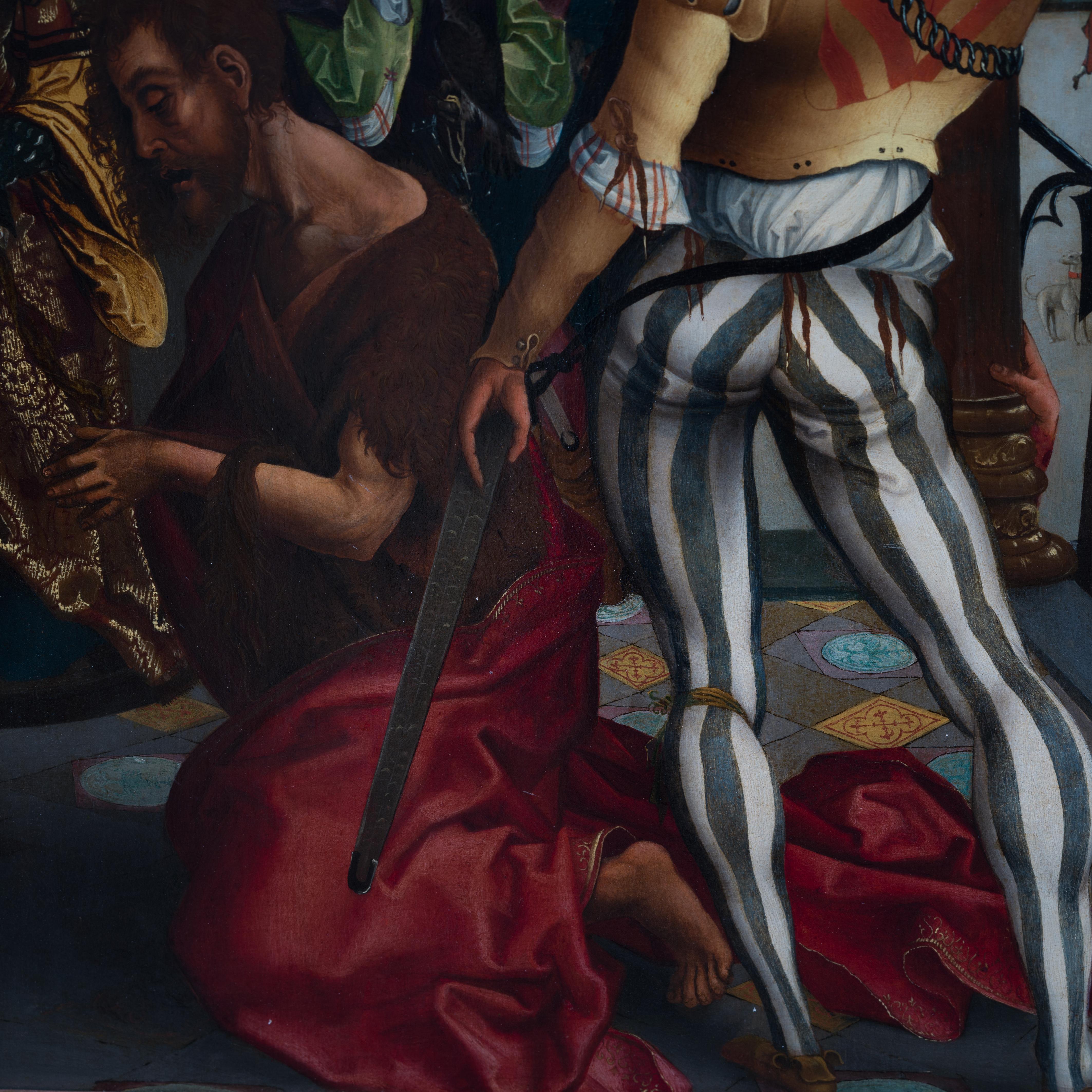 The Beheading of Saint John the Baptist. From the Studio of Adriaen van Overbeke For Sale at ...