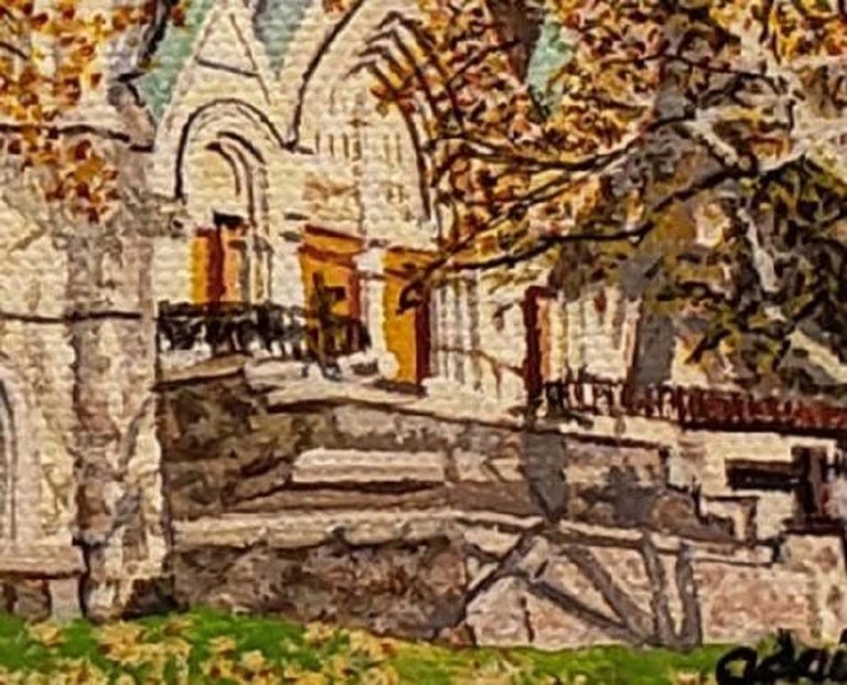 Adrian Bangerter - Cathedral of the Madeleine, Painting, Acrylic on ...