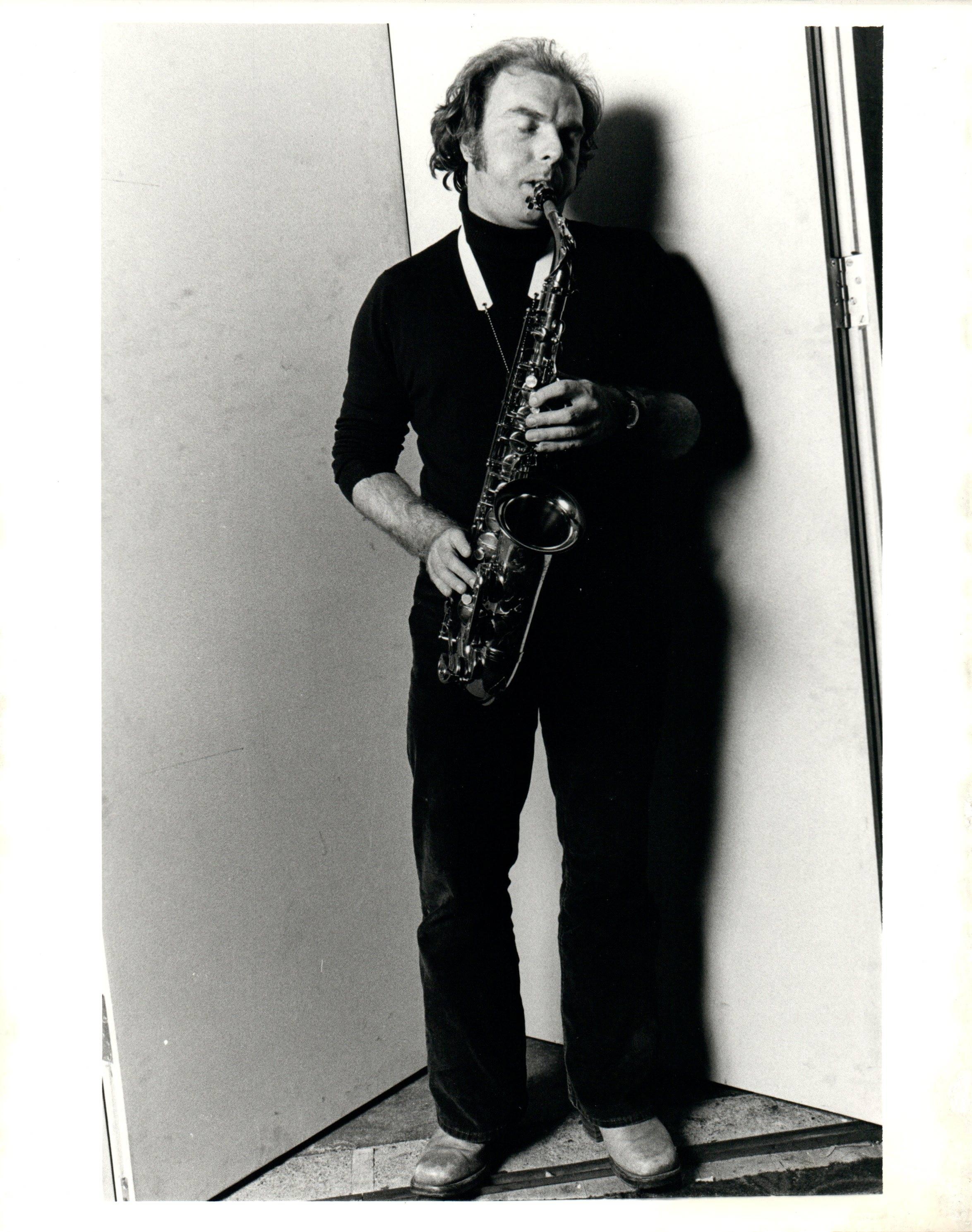 Adrian Boot - Van Morrison Playing Saxophone Vintage Original ...