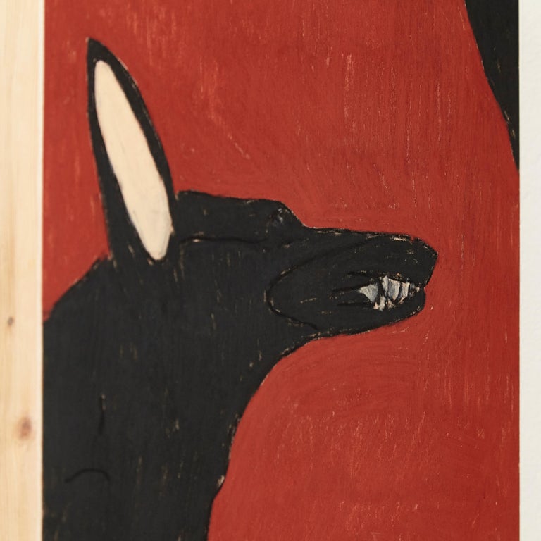 Adrian Contemporary Abstract Painting on Wood, 2019 For Sale at 1stDibs