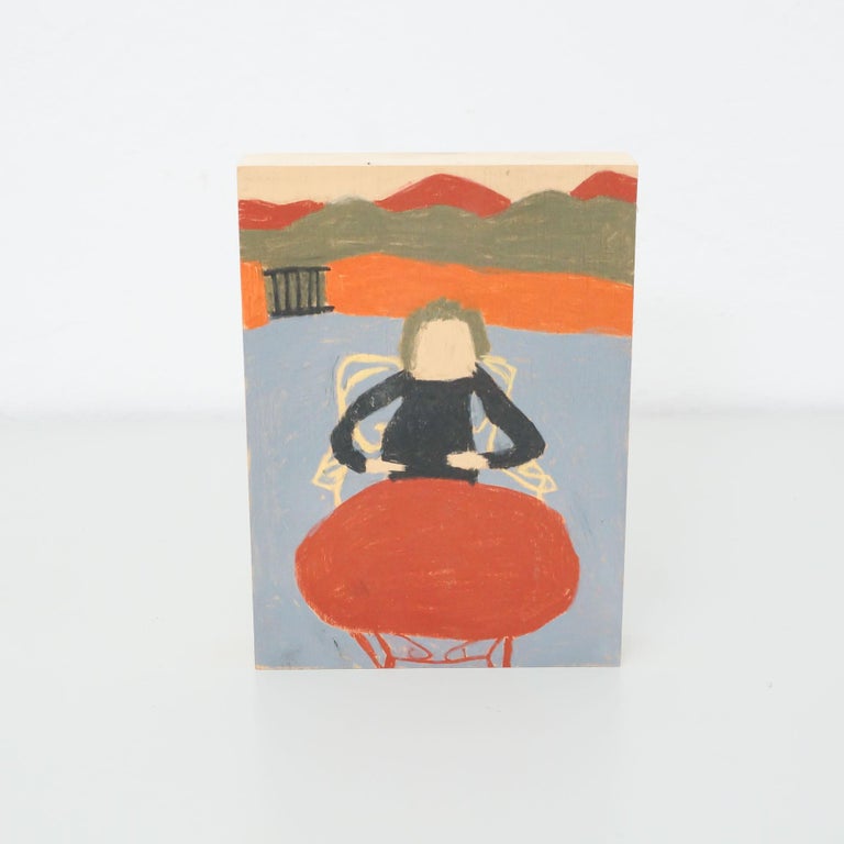 Adrian Contemporary Abstract Painting on Wood, 2020 For Sale at 1stDibs