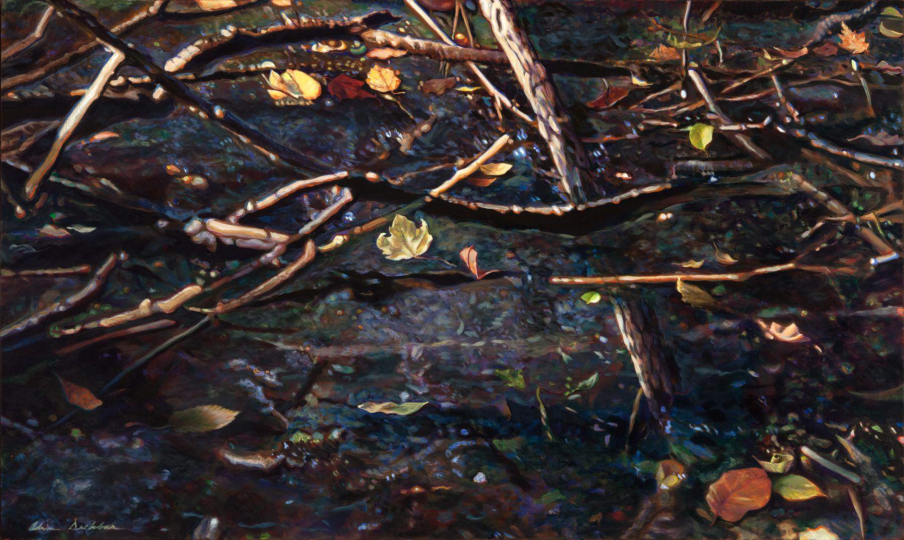 Abi Whitlock - Surface Dive, Painting, Acrylic on Canvas For Sale at ...