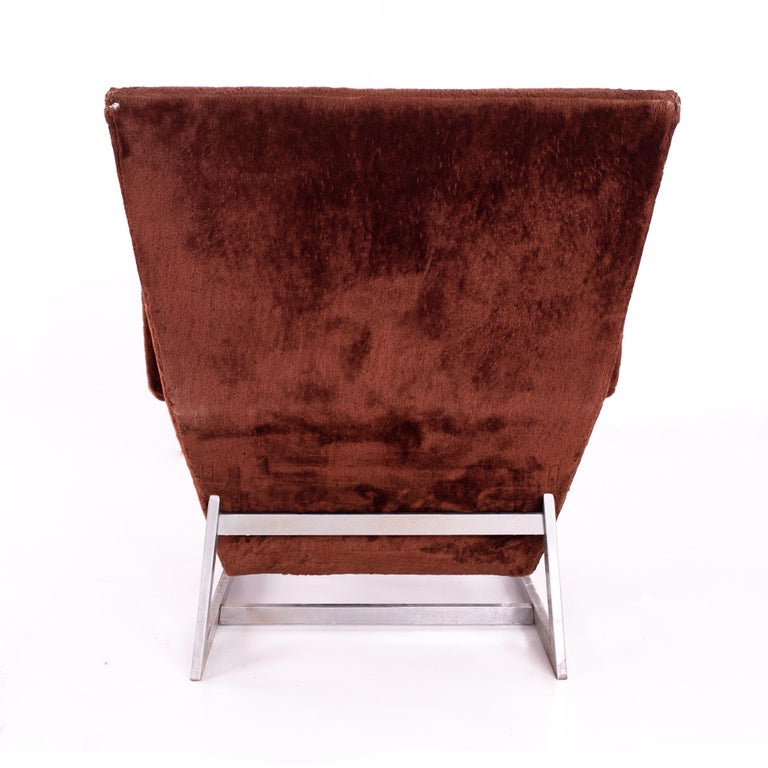 Adrian Pearsall for Comfort Designs Mid Century Wing-back Chrome Base ...
