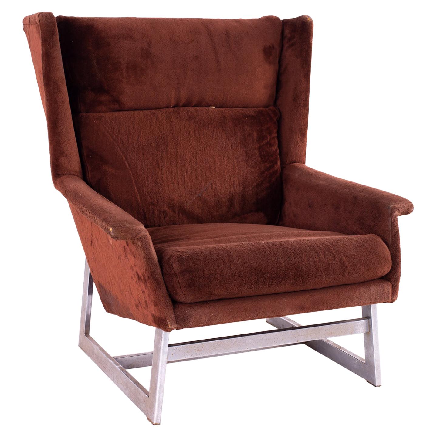 Adrian Pearsall Mid-Century Modern High Back Wing Chair at 1stDibs ...