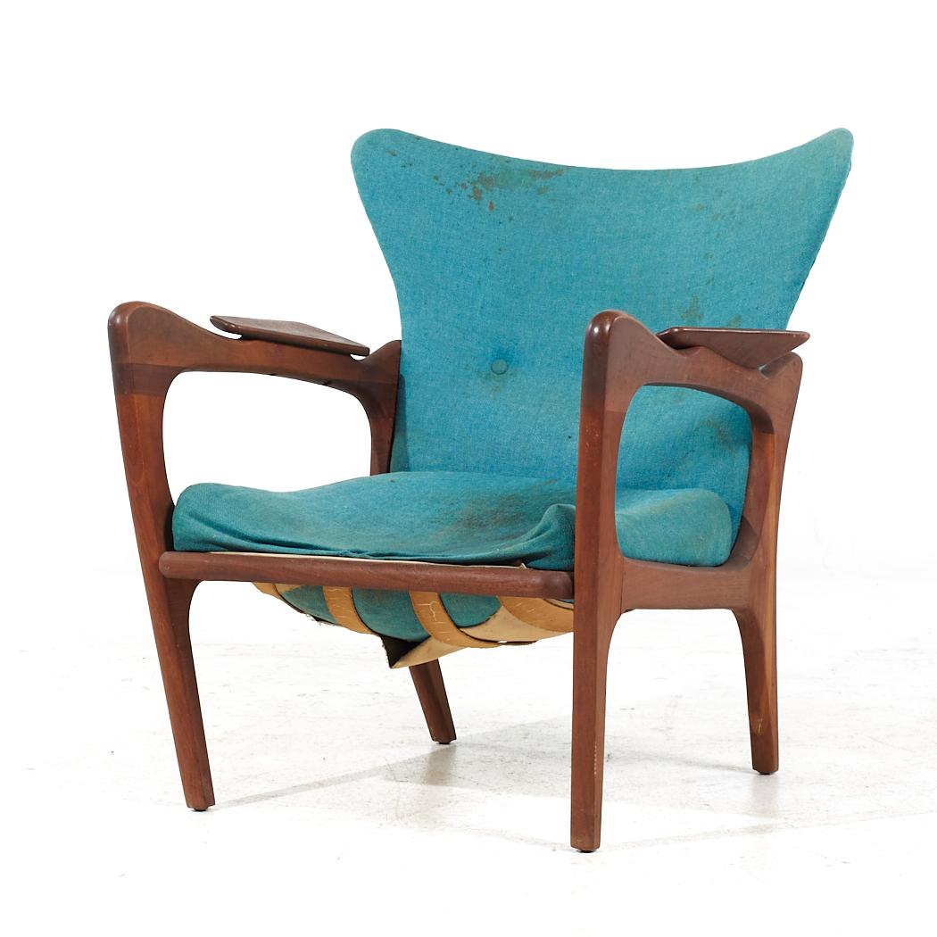 Adrian Pearsall for Craft Associates Mid Century 2291-C Walnut Lounge ...