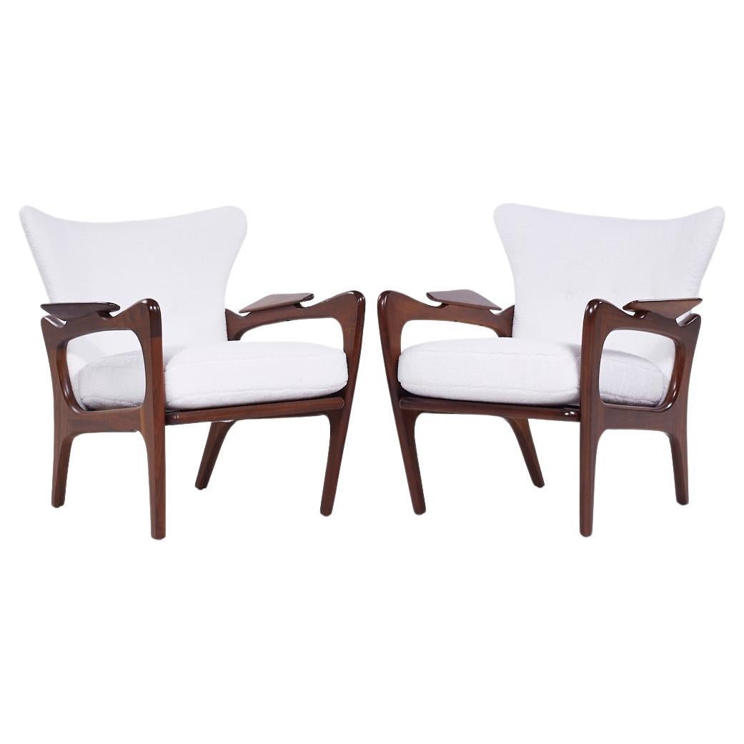 Mcm Walnut Lounge Chair - 40 For Sale on 1stDibs